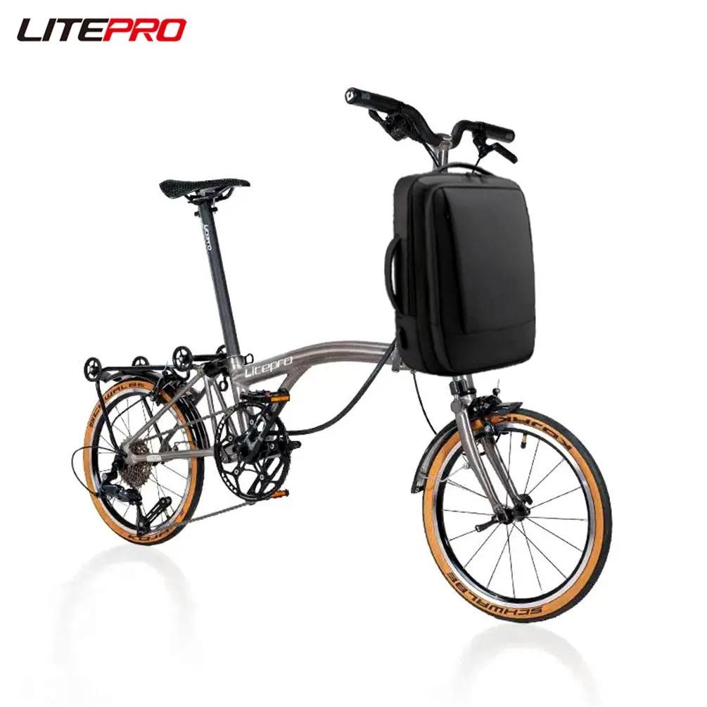 Litepro Folding Bike Business Men's Expandable Backpack For Brompton ...