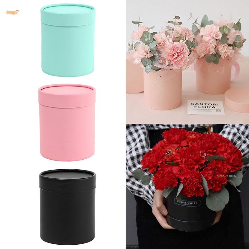 Sweet Flower Box 12cm Round Cardboard Gift Boxes Wedding Party Rose ...