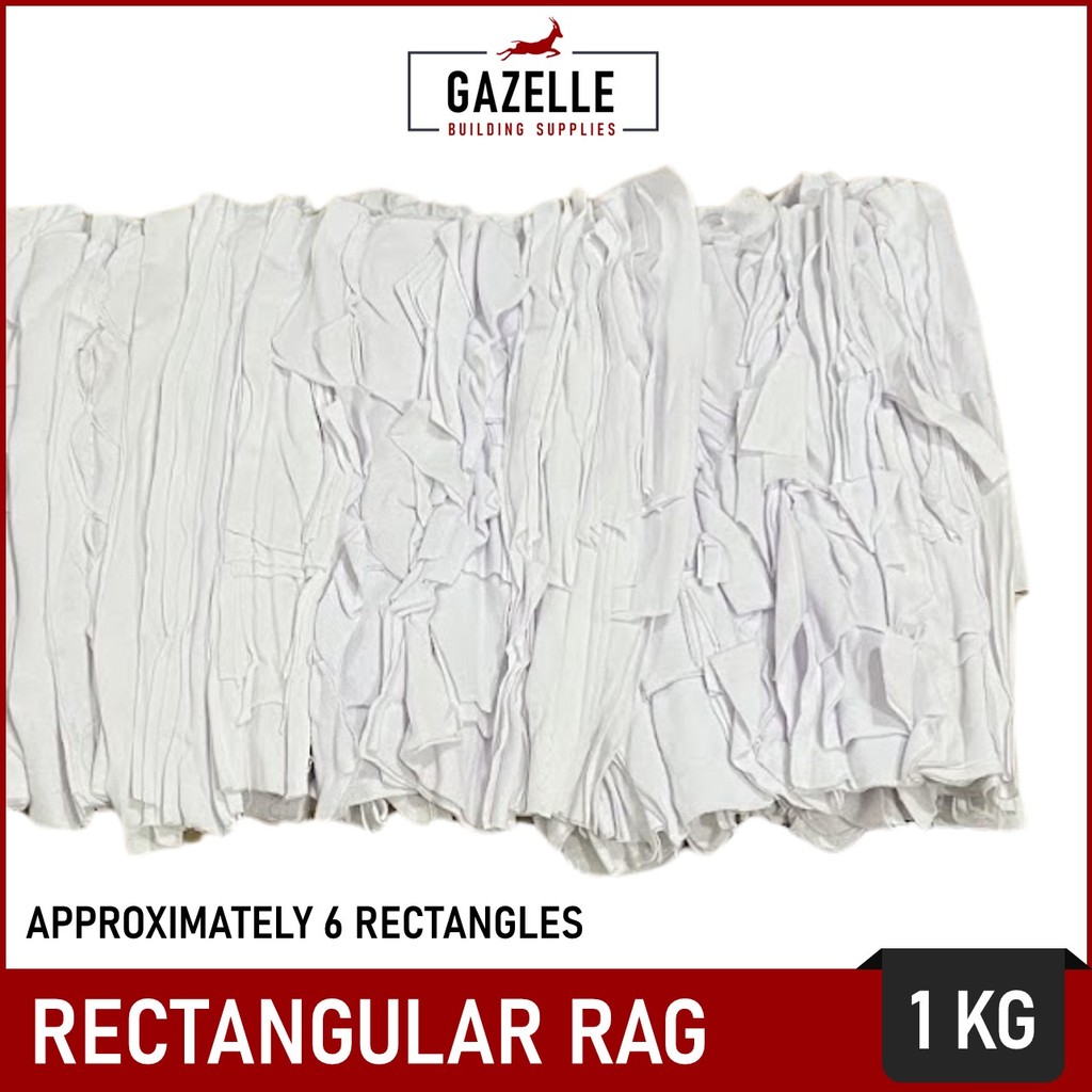 Cotton Rag Multipurpose Cloth for Cleaning Sewn Cotton Rag Rectangular ...