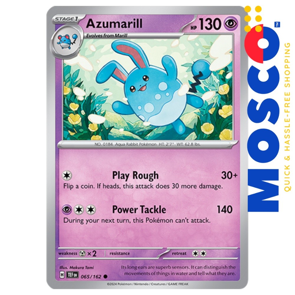 Azumarill - 065/162 Temporal Forces | Pokemon TCG | Shopee Philippines