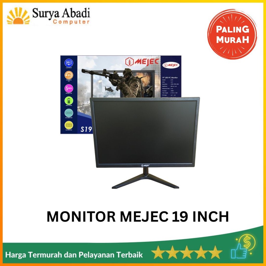 MEJEC 19 INC IPS HDMI MONITOR PC COMPUTER LED Monitor | 19 INCH MONITOR ...
