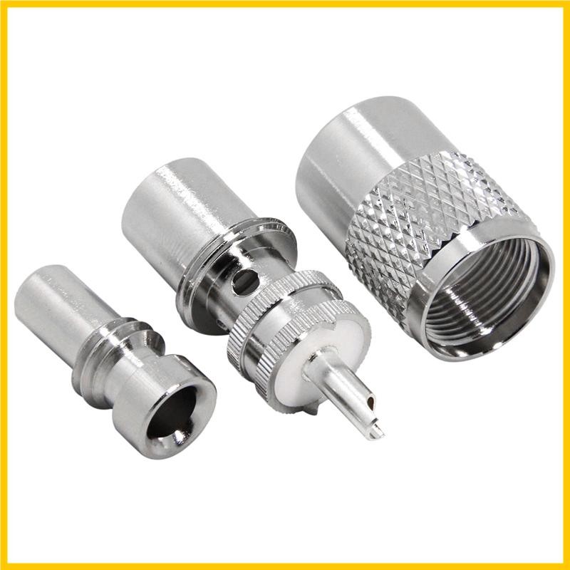 ACE Mini PL259 UHF Male Adapter to RG8X RG59 RG8 Connector RF Coax ...