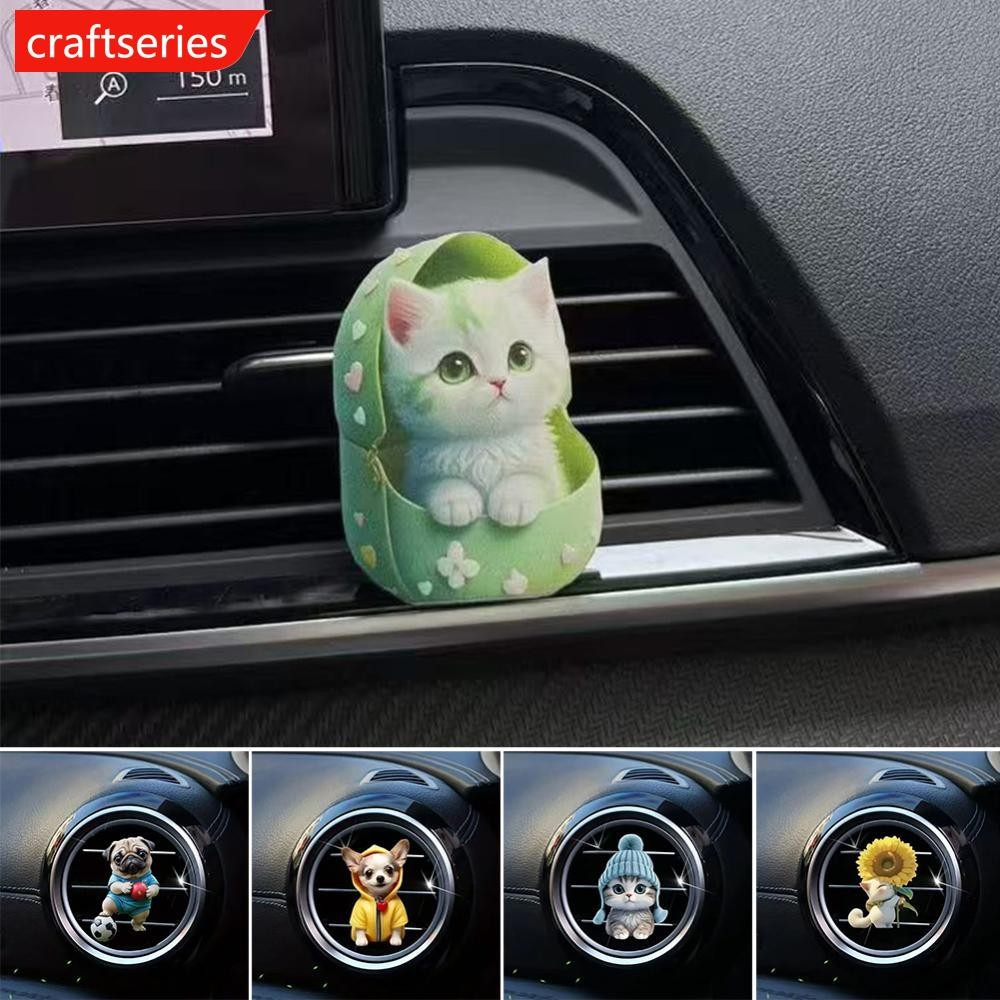 CRAFTSERIES Cat Dog Car Air Freshener Diffuser Outlet Vent Perfume ...