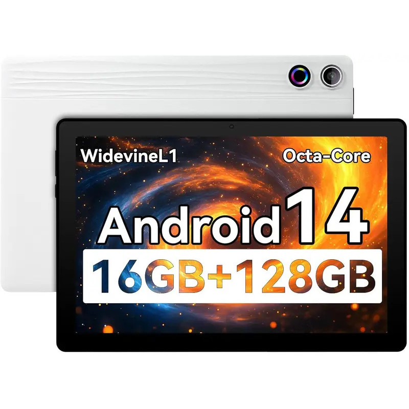 AEEZO A7 Android 14 Tablet 10.1 Inch 16GB RAM 128GB ROM Octa-Core ...