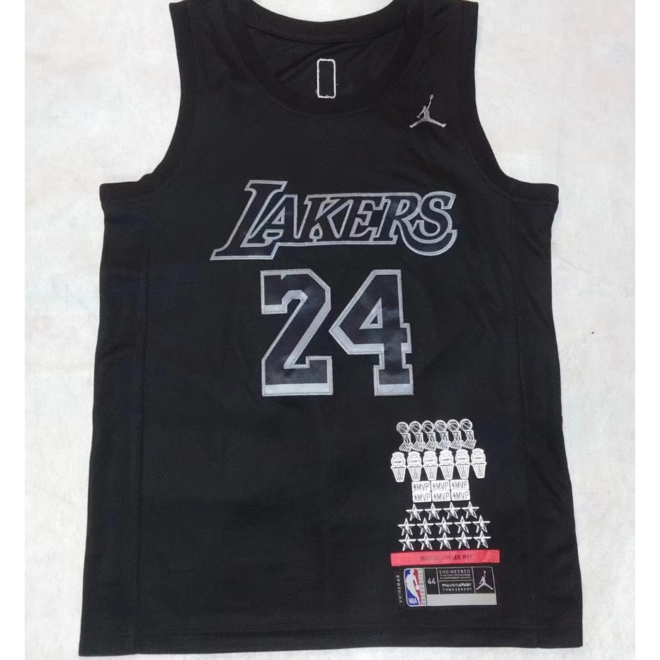new NBA men Los Angeles Lakers 24 kobe bryant embroidery MVP Career ...