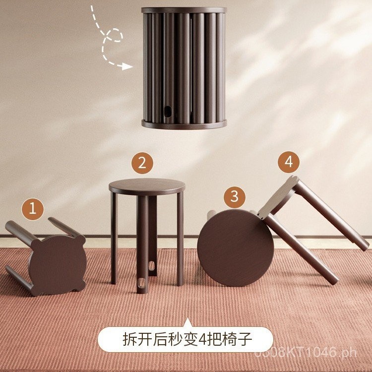 Stool Han Low Stool Stacking Stool Dining Table Stool Household Round Stool Stacking Fun Side ...