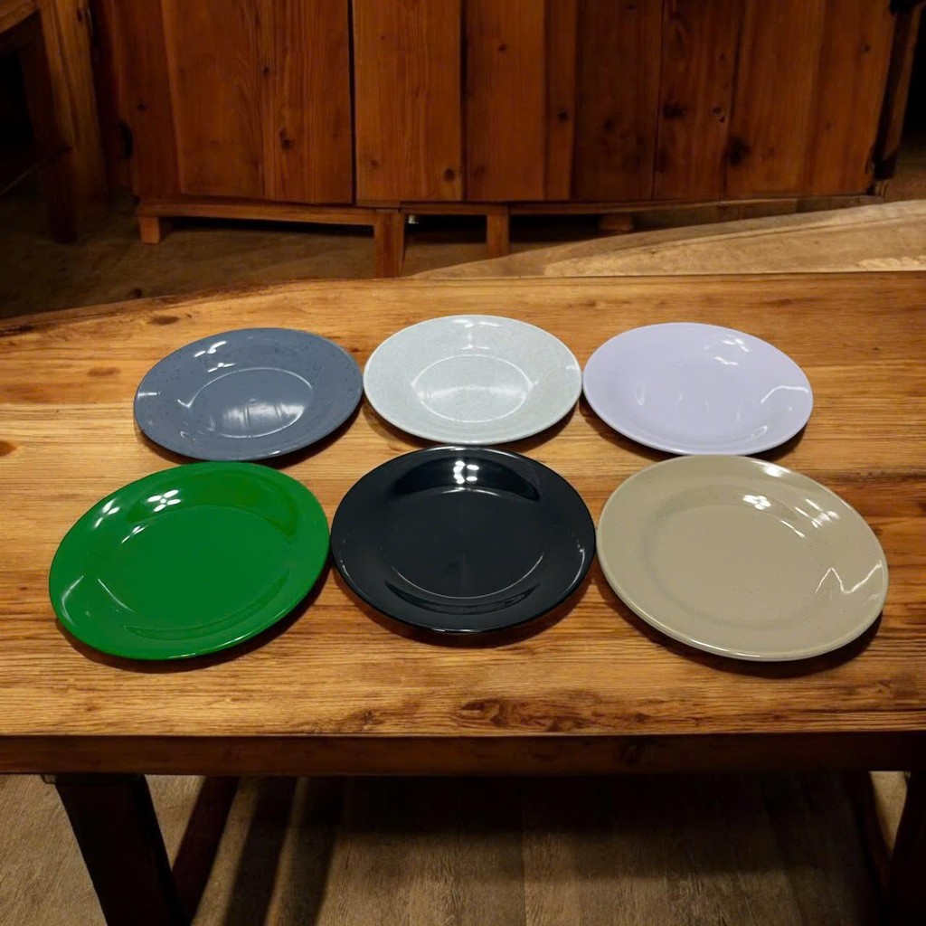 Combo of 10 melamine shallow plastic plates - shallow plastic plates ...