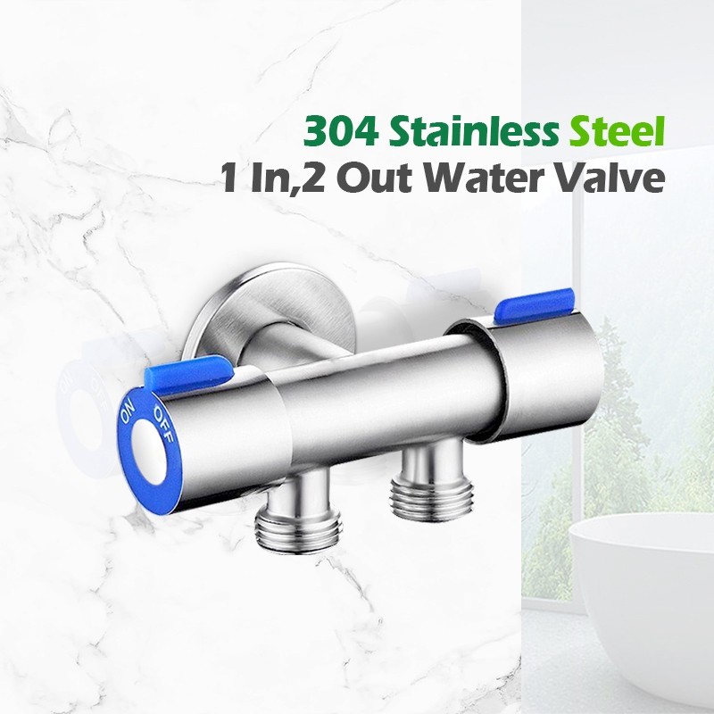 Official304 Stainless Steel Angle Valve 2 Way 1 2 Two Way Angle Valve 1 ...