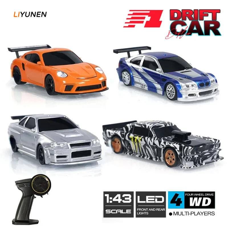 1/43 2.4G Mini RC Car 4WD Full Proportional Throttle Steering Remote ...