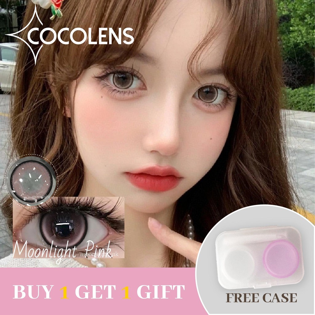 【BUY 1 GET 1 】COCOLENS astigmatism pink contact lens 14.5mm 6 months ...
