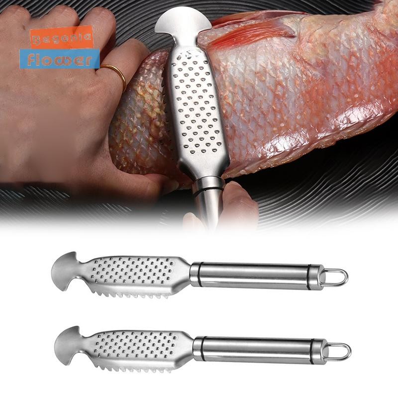 Begonia Flower Fish Scaler, Fish ,Multi-Functional Fish Scale Scraper ...