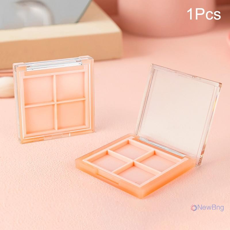 ONew 4 Grids Rectangular Eyeshadow Pigment Empty Container Palettes ...