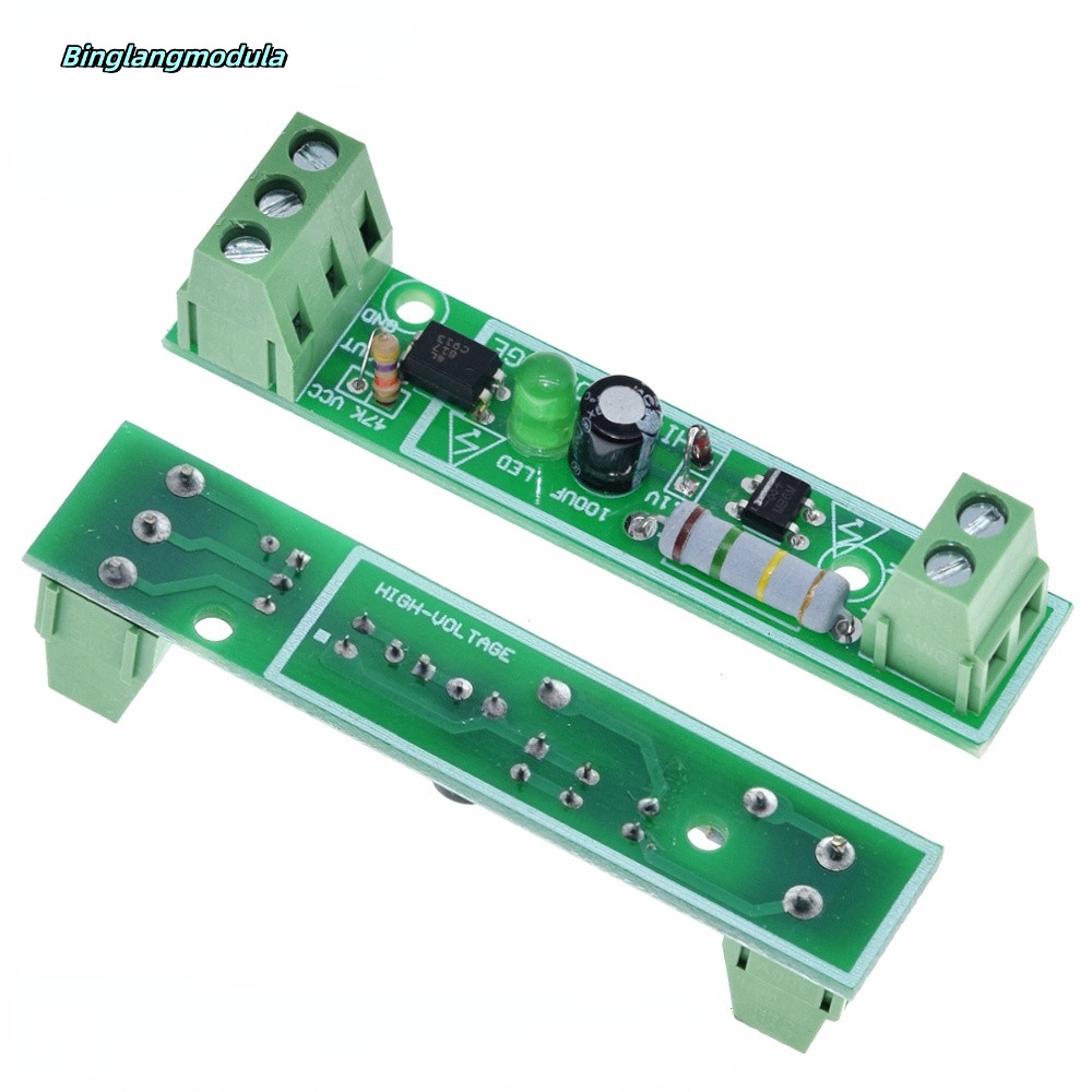 1-Bit AC 220V Optocoupler Isolation Module Voltage Detect Board Adaptive 3-5V For PLC Module ...