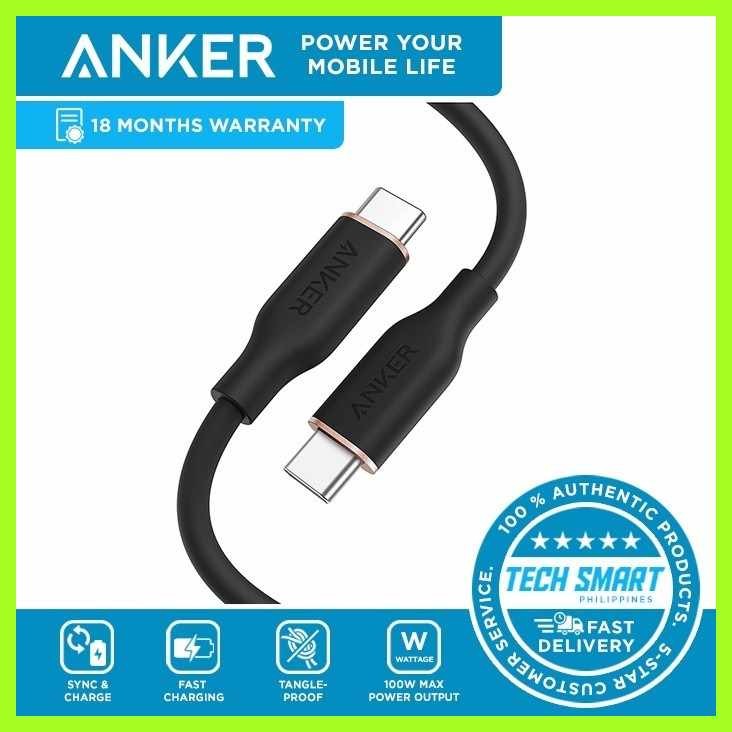 Anker/lW}Powerlineh:III@G+Flow~ZQ*nT+USB~qw*C~nD*to~eN*USB C Cable 100W ...