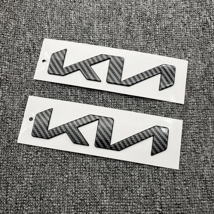 1pcs KN ABS Car Front logo sticker For new Kia Rear Bumper tail door ...
