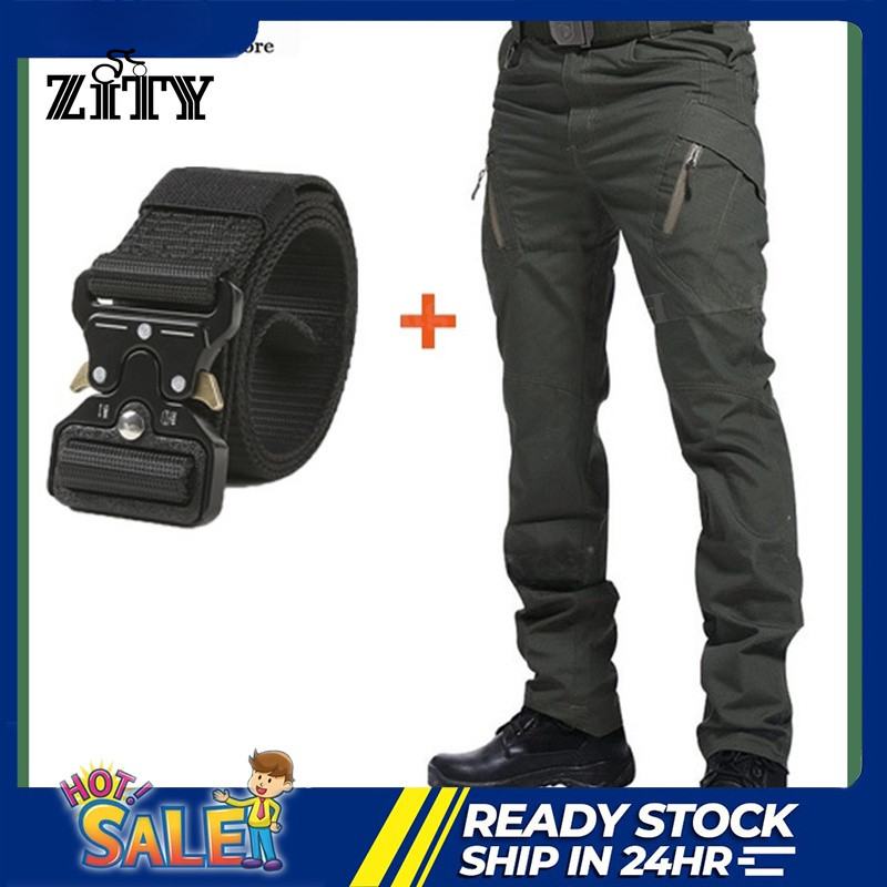 ZITY Cargo Pants Men Tactical Pants Slim Fit Multi Pocket Hiking Pants ... ZITY Cargo Pants Men Tactical Pants Slim Fit Multi Pocket Hiking Pants ...
