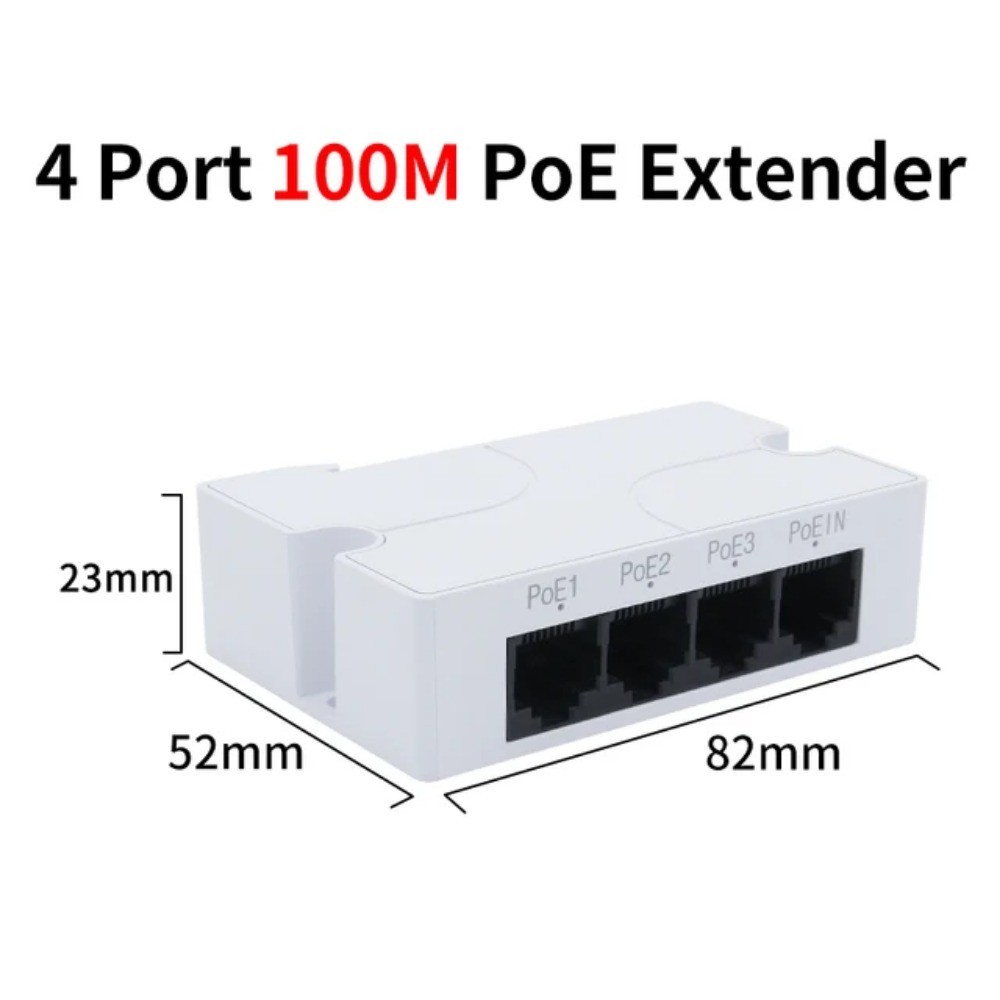 POE Extender for IP Camera 3 POE Output 1 POE input 100m Distance Support IEEE802.3AF/AT ...