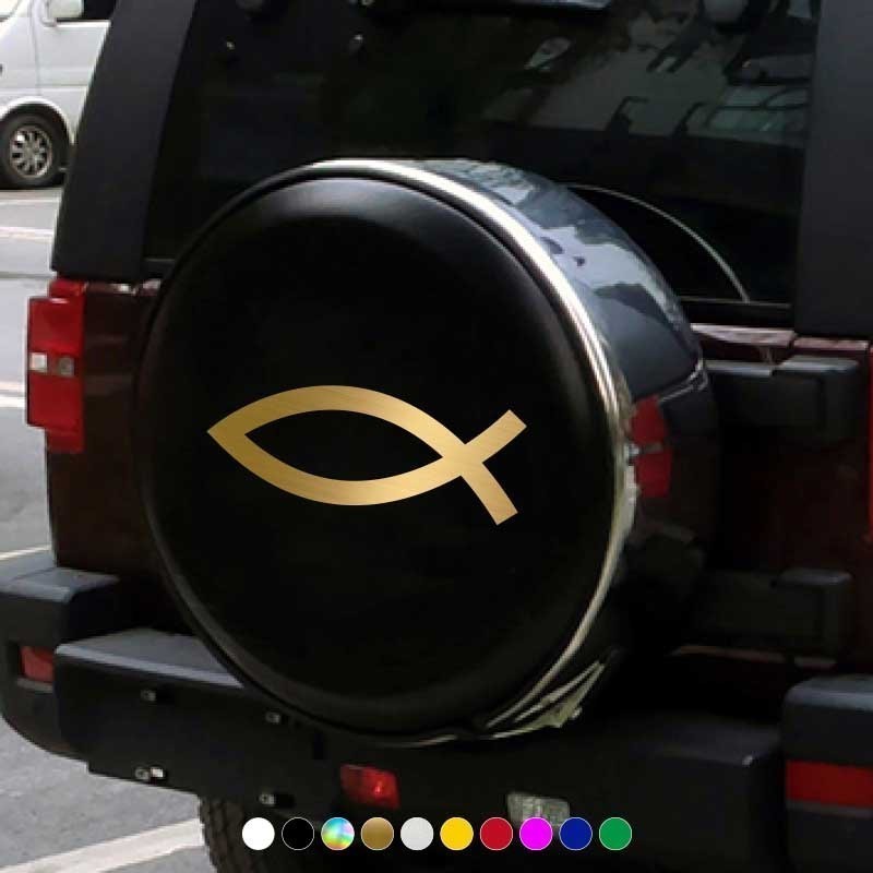 Jesus Fish Quality Sticker for Motorcycle Sticker Car Sticker Vinyl ...