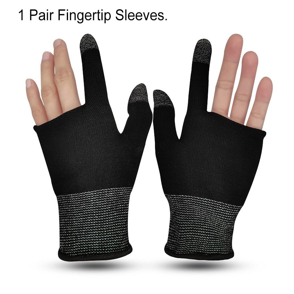 1Pair Professional Game Gloves Sweat Proof Non-Scratch Sensitive Gaming ...