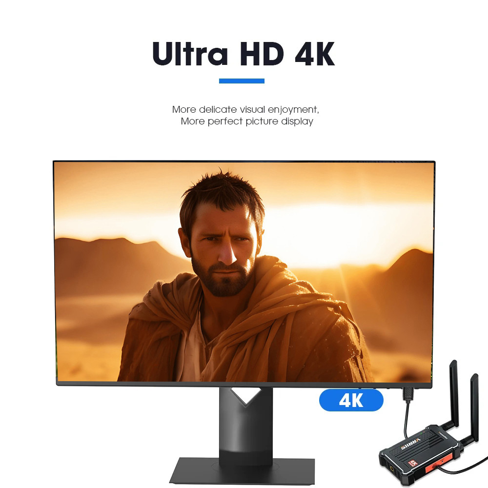 Dual HDMI Display 4K Wireless Video Transmitter Receiver HDMI Extender ...