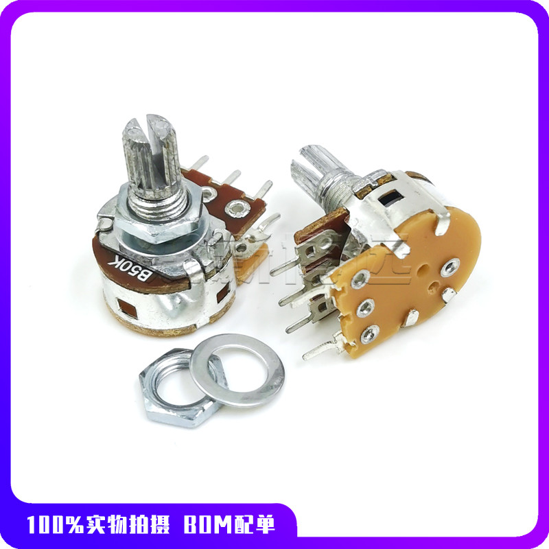 5-pin WH148 50K Volume Potentiometer with Switch B50K Adjustable ...