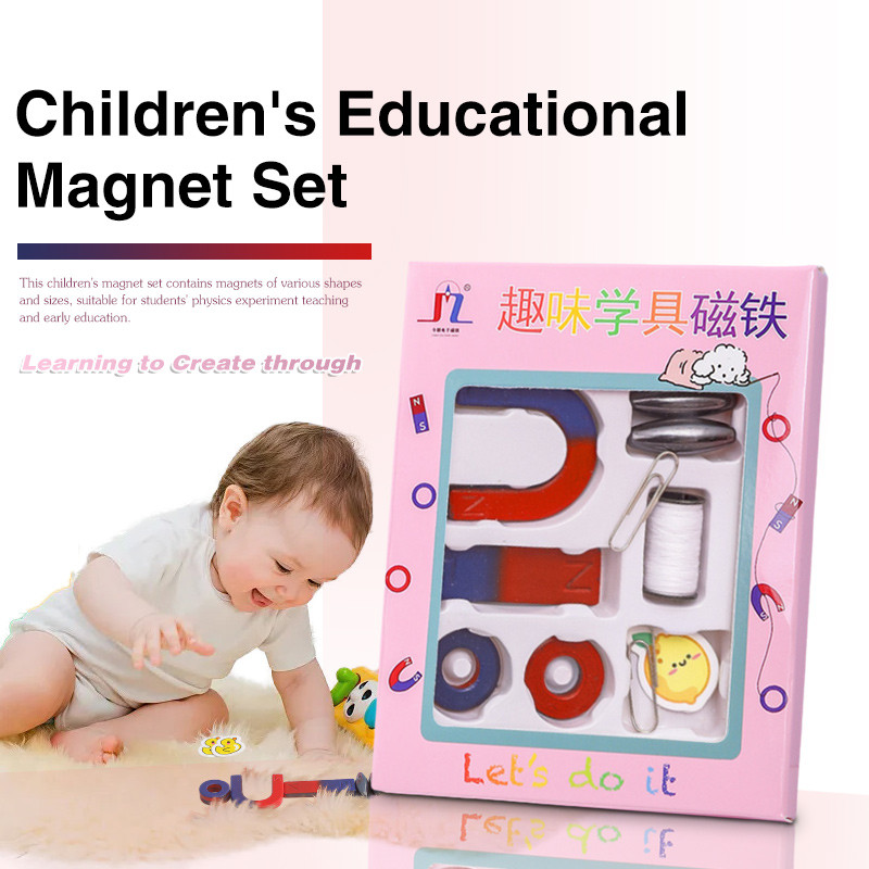 Science Experiment Magnet Set Magnet Children Teaching toys | Shopee ...