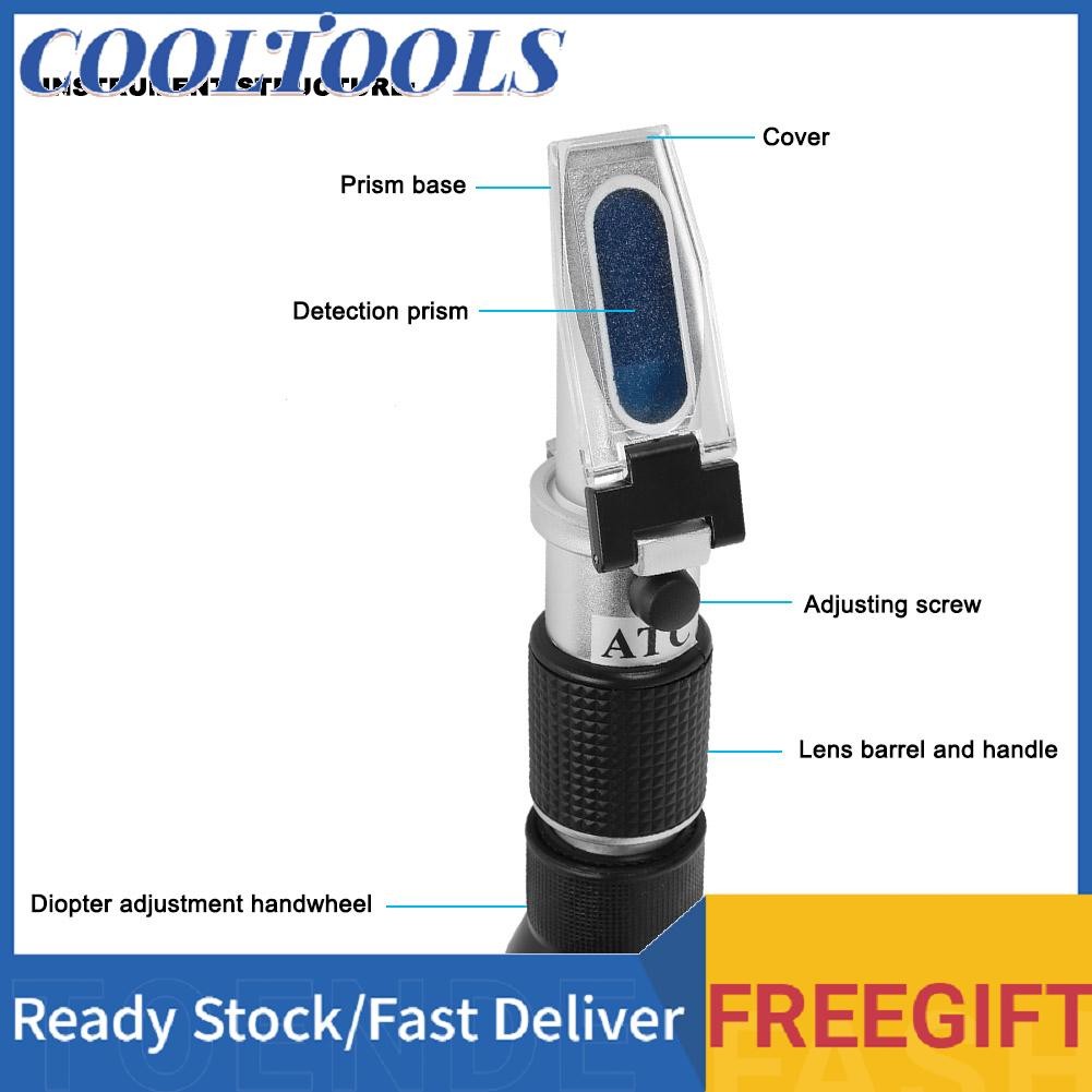 Cooltools Brix Refractometer ATC 0-80% Specific Gravity Hydrometer For ...