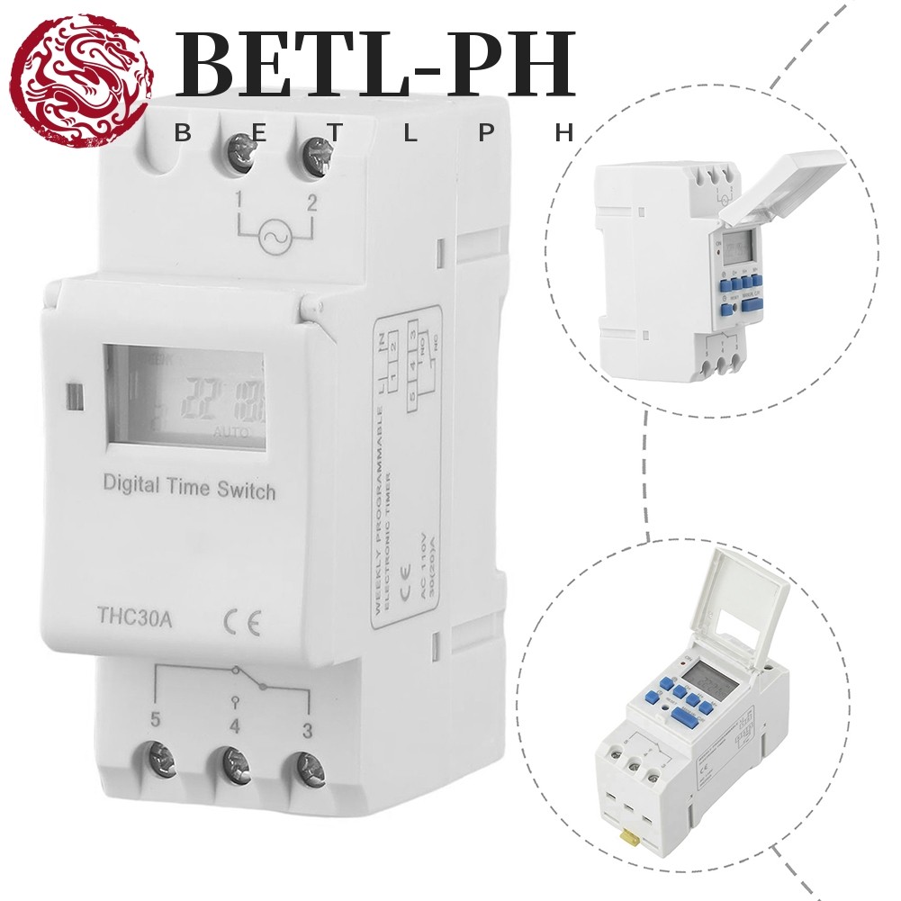 betterlife3.ph⚡Digital THC30A Electronic Time Switch Programmable Electronic Time ControlSwitch ...