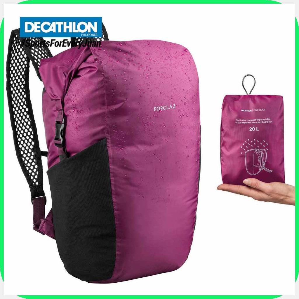 Decathlon;c>Forclaz[Hg)Travel^EQ/100$Yr/Compact$Dm/Waterproof$Dc/20$ss ...