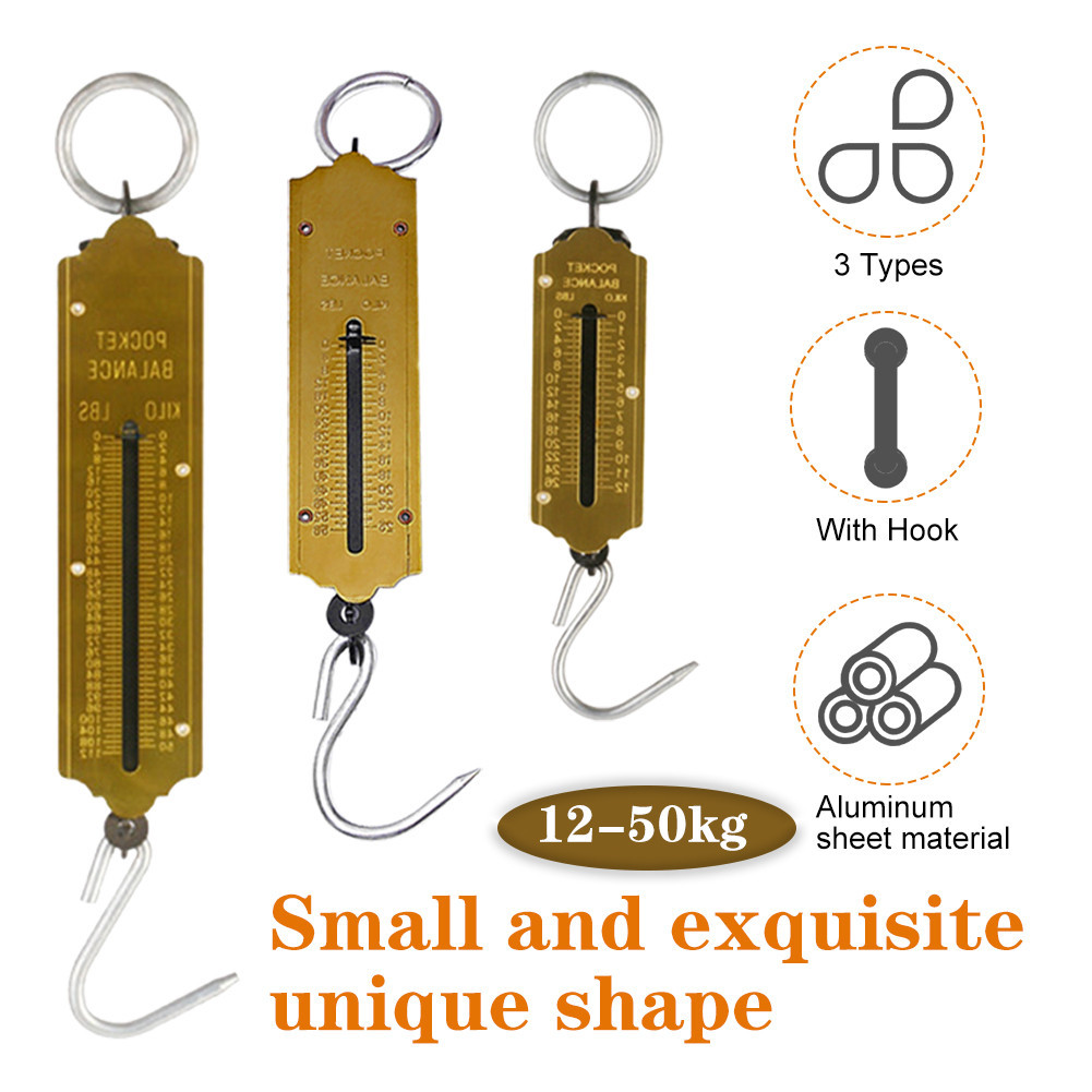 SSS Portable Spring Scale Pocket Scale Hanging Scales Metal Pocket ...