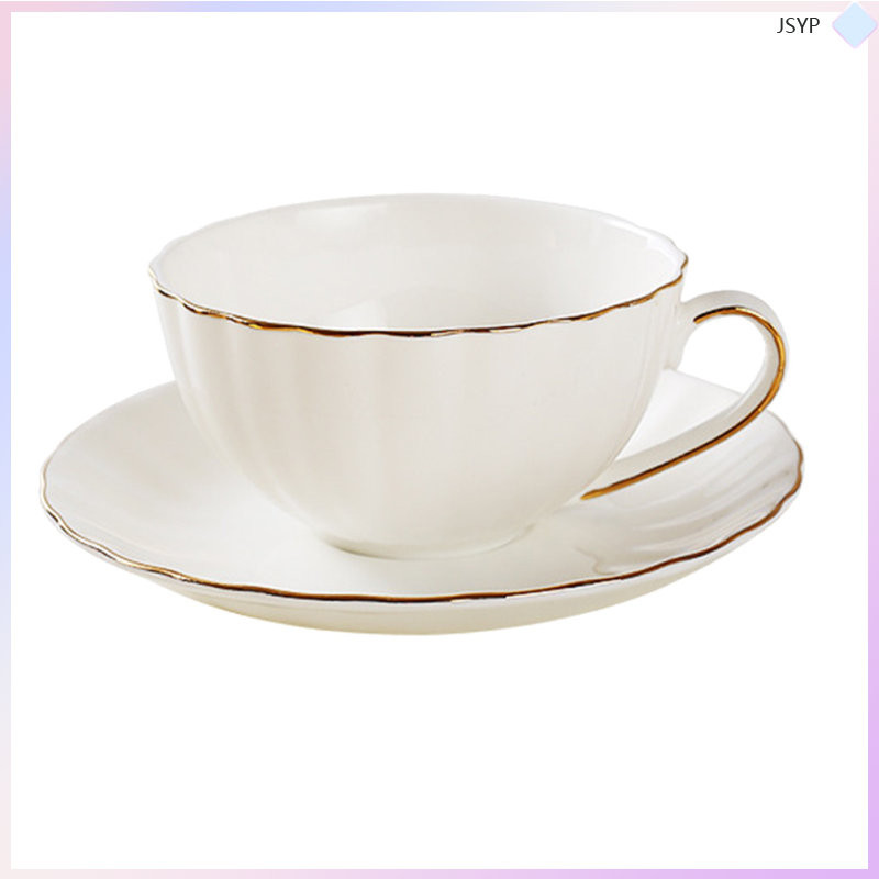 Coffee Cup Set Tea Mugs Cups Apparel and Saucer Kit Porcelain with ...