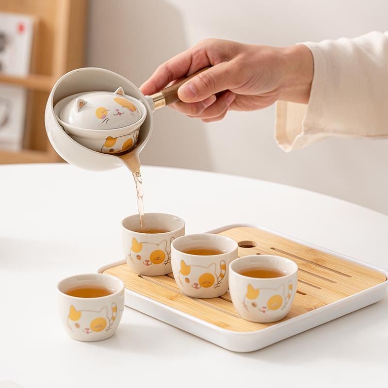 Travel Tea Set Portable Tea Set tea pot with strainer Teapot Automatic ...