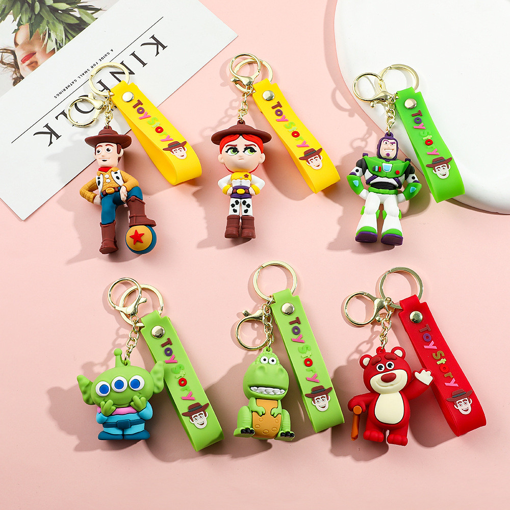 Toy Story Silicone Keychain Buzz Lightyear Aliens Collectible Cute ...