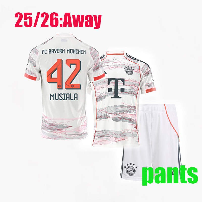 25/26 KANE soccer clothe2025/26 Bayern Away jerseys suit (with pants ...