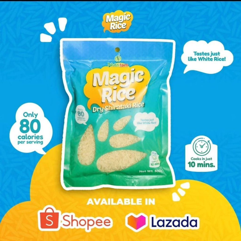 Nutrifam Dry Shirataki Magic Rice 500g | Shopee Philippines