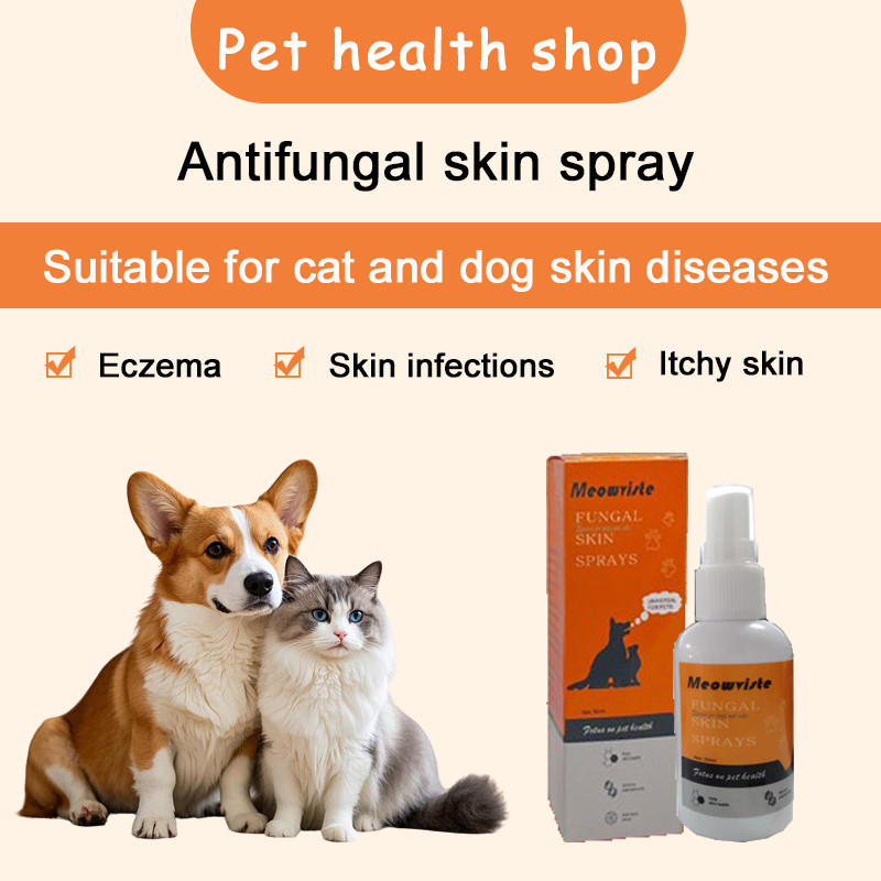 Pet skin spray dog, pet antifungal bacterial spray, remove mites, fleas ...