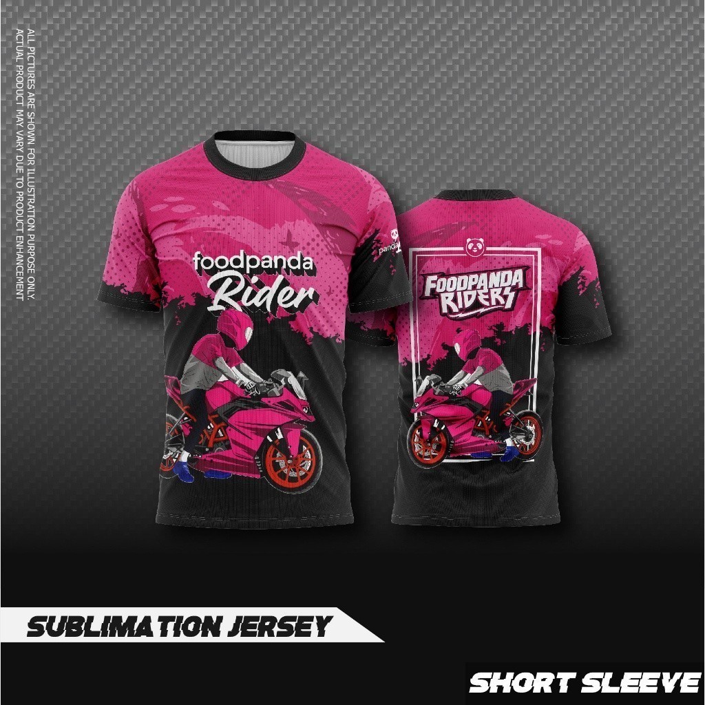 FOODPANDA RIDERS JERSEY, BAJU PANDA VERSION 3 | Shopee Philippines