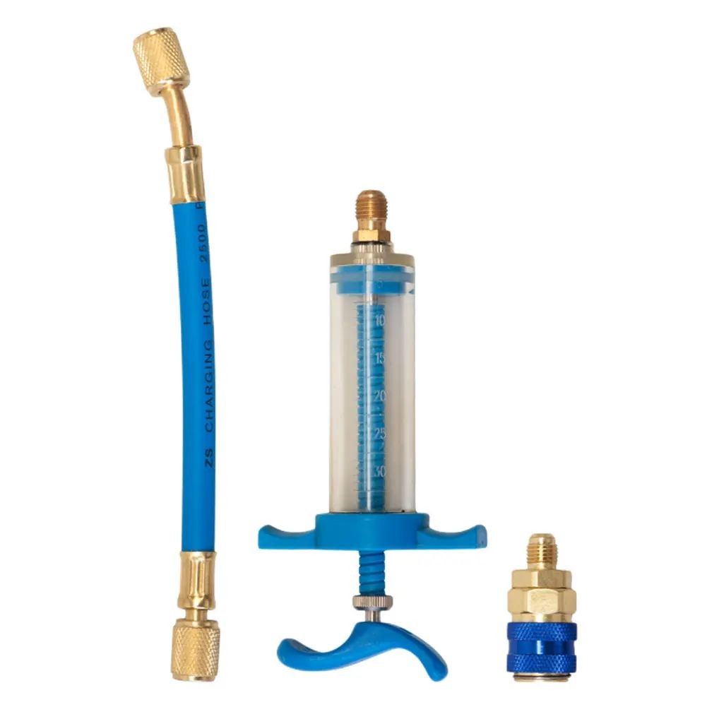 Auto Oil Dye Injector 1/4 SAE Car Oil Injection Tool Liquid Fuel ...