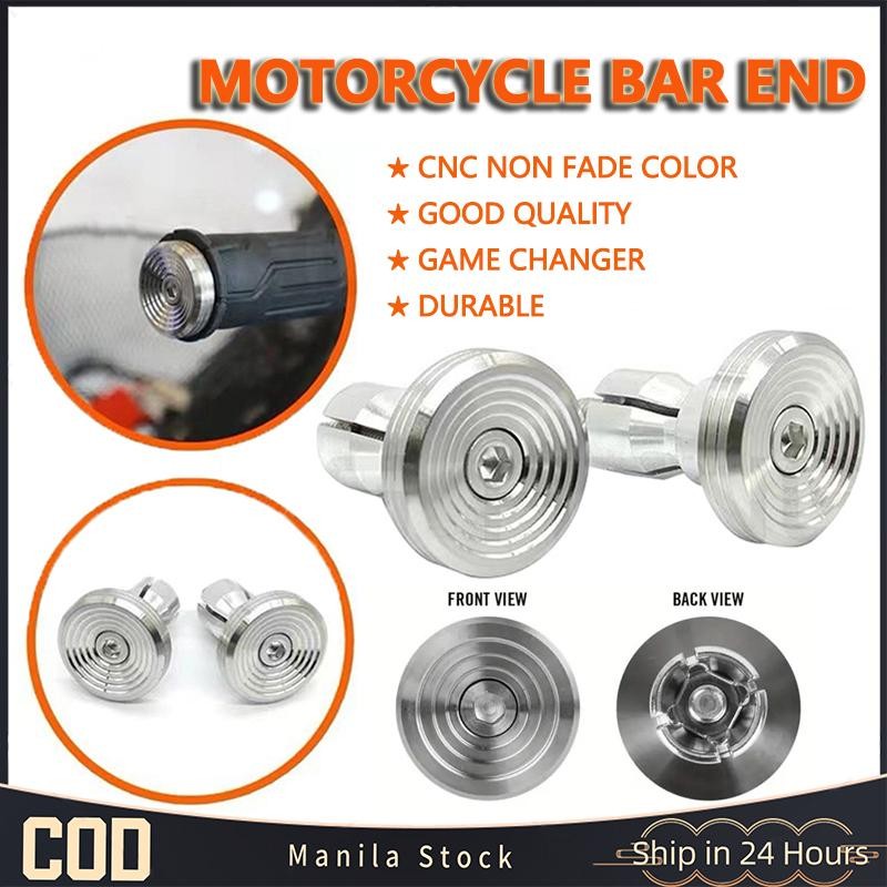 1Pair Motorcycle Bar End CNC Aluminum Handlebar Plug Universal ...