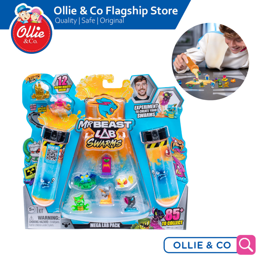 Mr. Beast Lab Atomic Swarms Season 2 Test Tube 12 Pack Experiment Kit ...