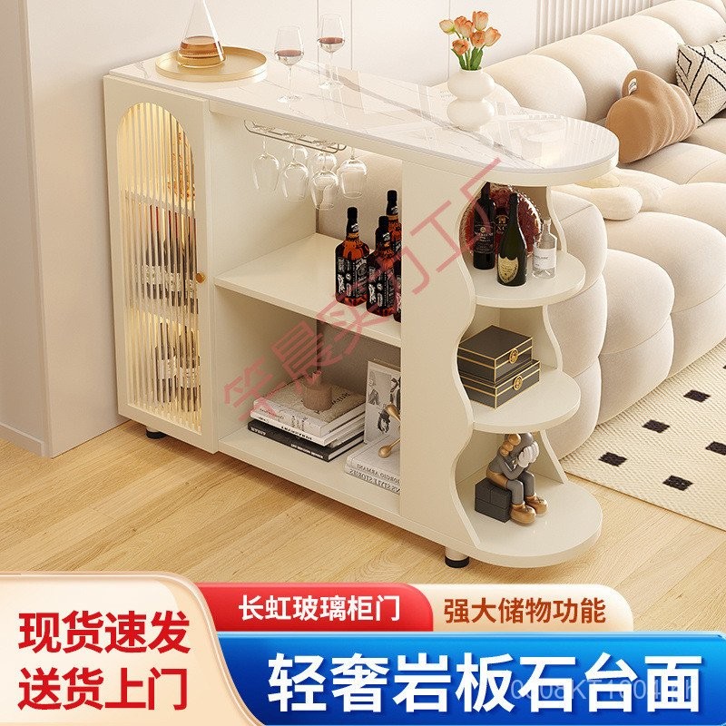 Bar Counter Partition Cabinet Sideboard Solid Wood Cream Kitchen Living ...