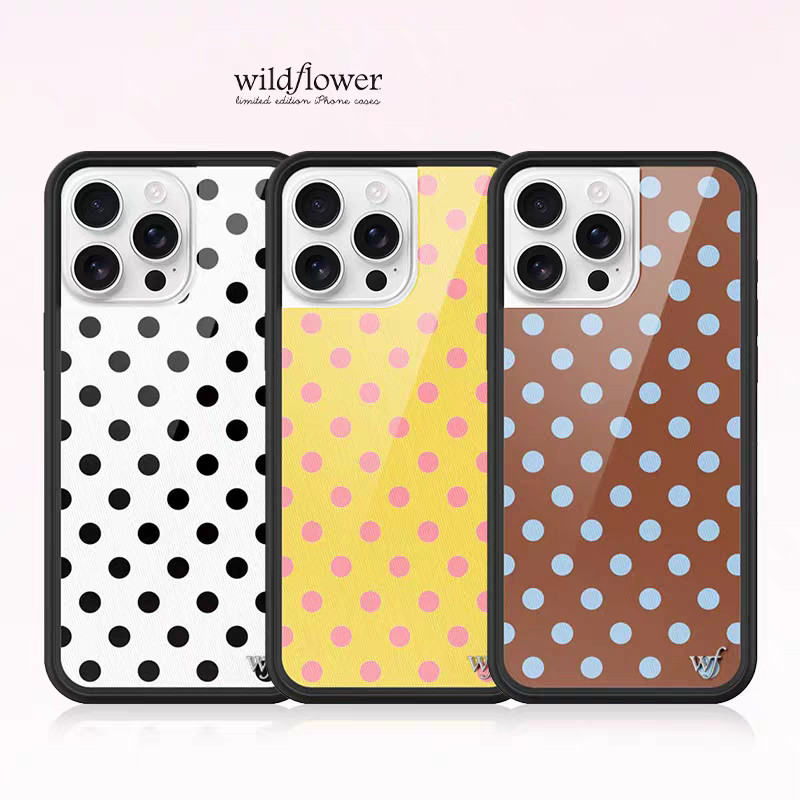Wildflower Polka Dots wf Phone Case For iPhone 16 15 14 Plus 12 13 Pro ...