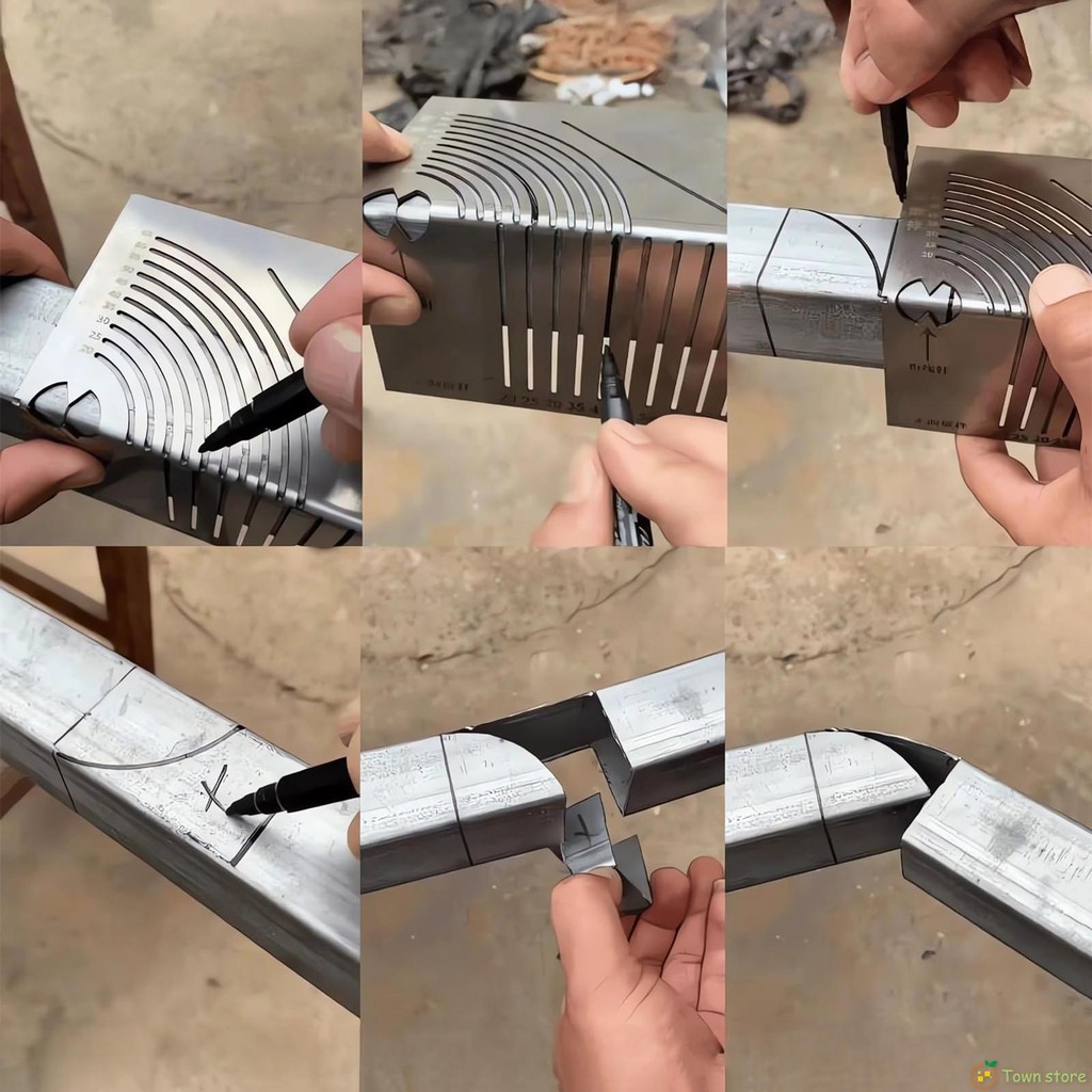Multi-Purpose Metal Marking Tool Efficient Bending & Welding with Clear ...