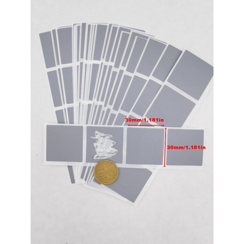100pcs 30x30mm Square Scratch Off Label Grey Scratching Sticker for DIY ...