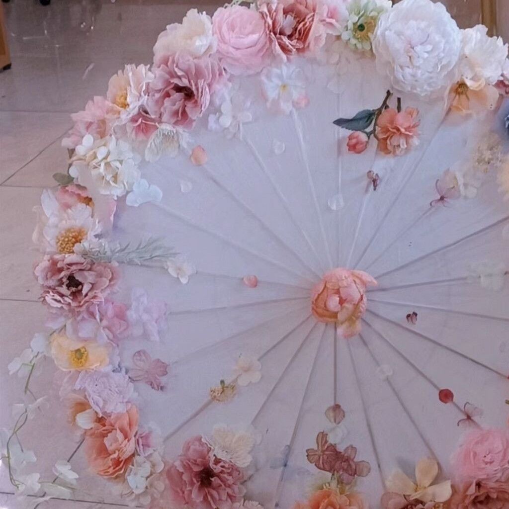 Original Children Adult Flower Umbrella Antique Umbrella cos Catwalk ...