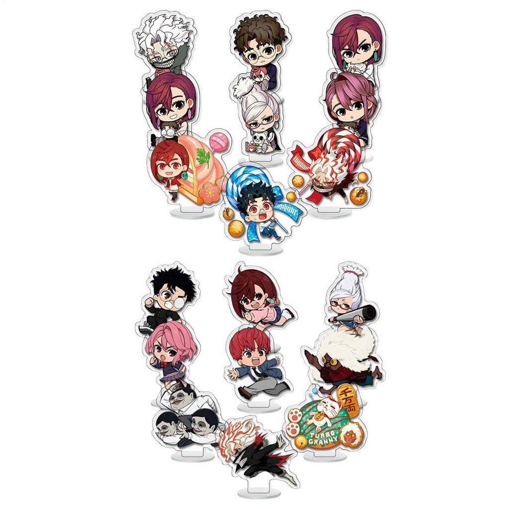 Dandadan Anime Standing Figures Cute Figure Stand Cartoon Anime Figure ...