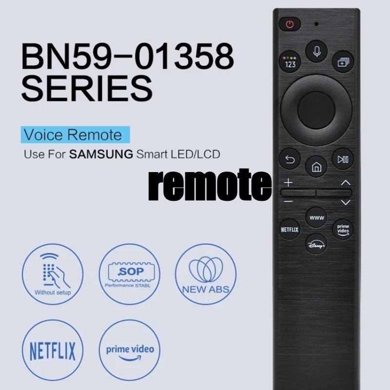 BN59-01385D TV Voice Remote Control For Samsung QLED 4K 8K Crystal ...
