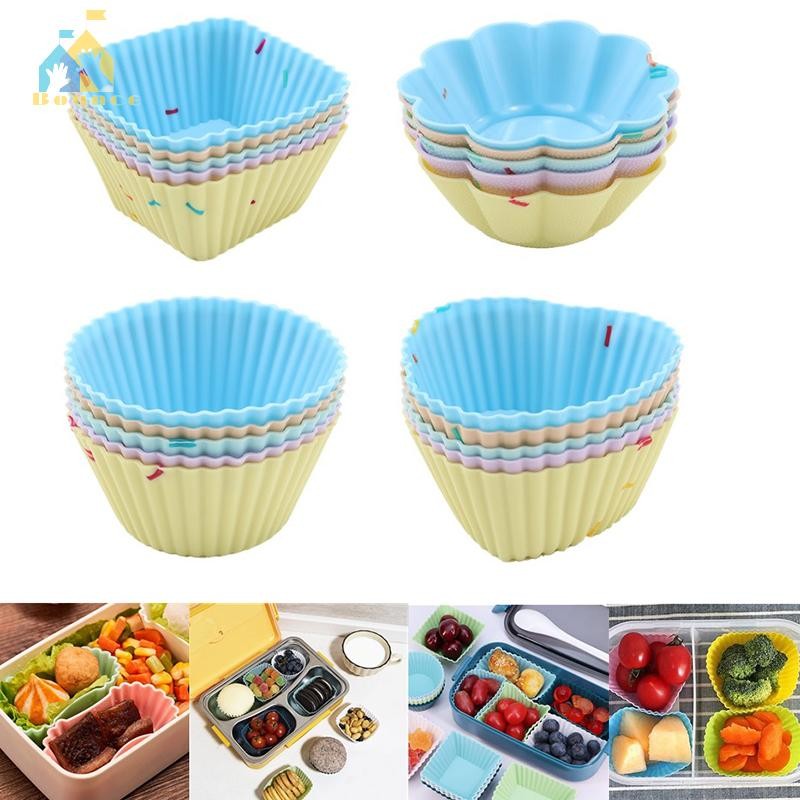 Bounce 5 Pcs Silicone Lunch Box Dividers Bento Lunch Box Dividers Lunch ...