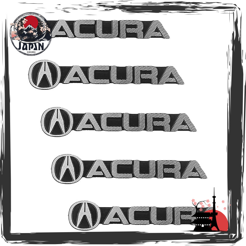 DELUXEFOX Car Logo Horn Sticker Set (5 Pieces) - Durable Metal Adhesive ...