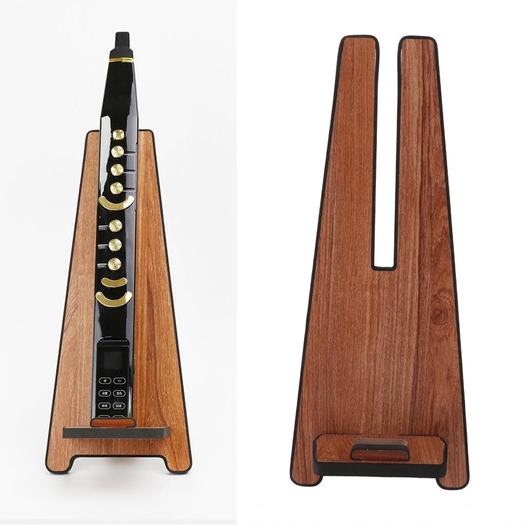 Electronic Wind Instrument Stand Vertical Portable Detachable Wooden ...